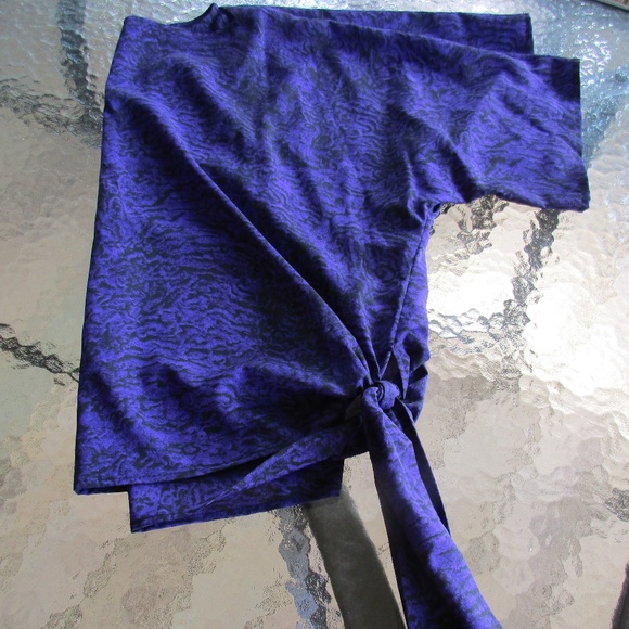 Michael Kors | Tops | Nwt Michael Kors Purple Print Top Blouse Xs ...